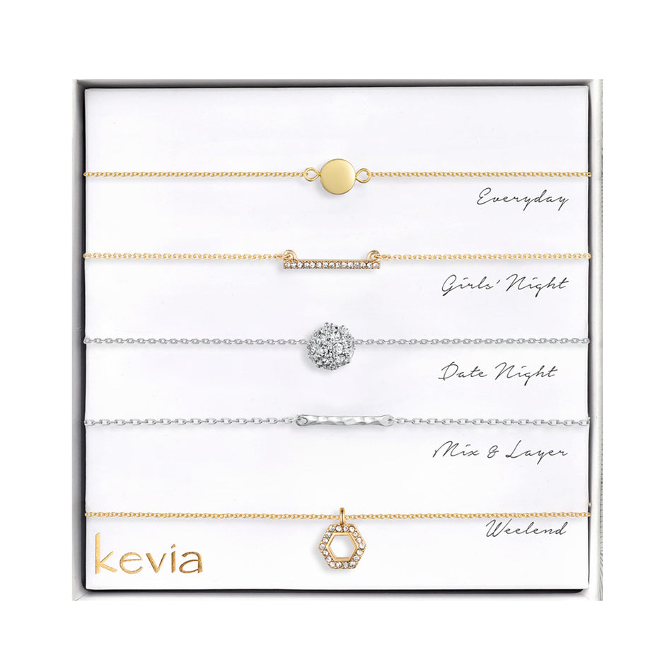 Gold & Silver Necklace Set – Kevia Style, LLC